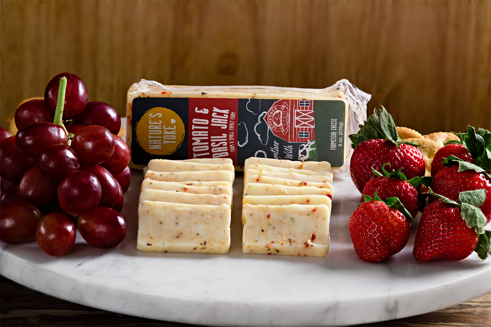 Tomato & Basil Jack Cheese - Nature's Yoke - Free-Range Eggs